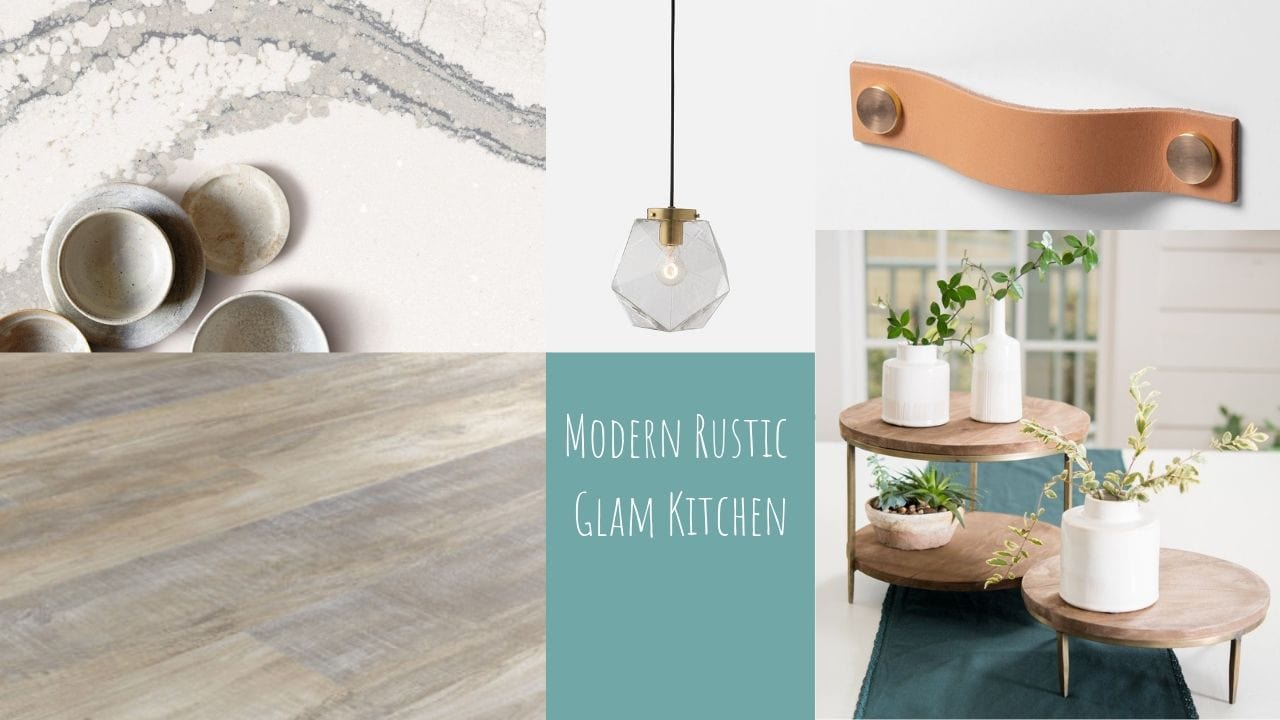 Kitchen design inspiration: modern rustic glam kitchen | Urban Surfaces